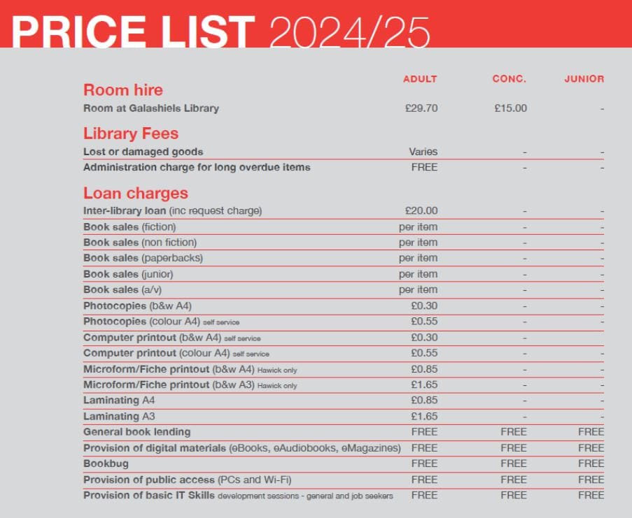About our Libraries - Enjoy Great Days - Live Borders UK